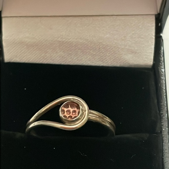 Hand Crafted | Jewelry | Sterling Silver Custom Pink Reflector Ring ...